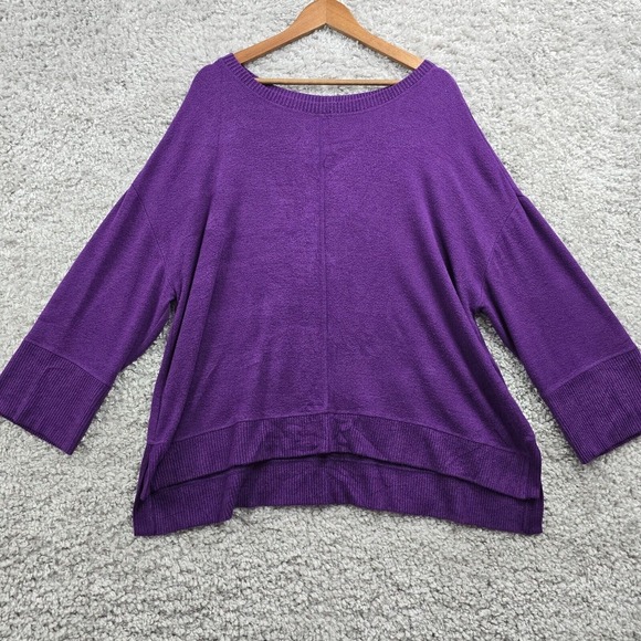 Habitat | Sweaters | Habitat Clothes Womens Xl Purple Long Sleeve Drop ...